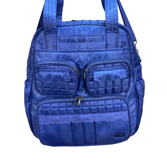 lug | Bags | Lug Puddle Jumper Tote Bag Blue Quilted Nylon Travel Gym ...